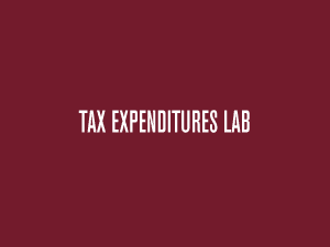 Home Page - Tax Expenditures Lab